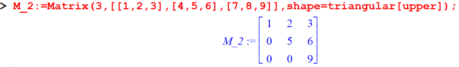 Lesson 10 Matrices | Maple